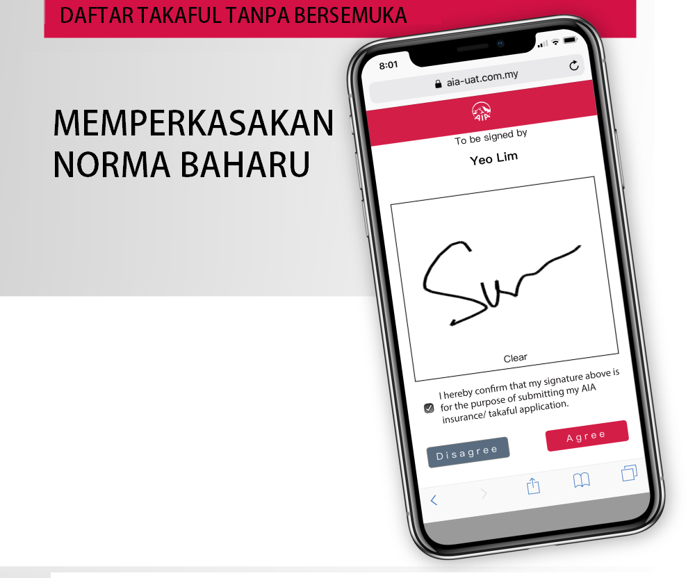 Daftar takaful guna Remote Signature.